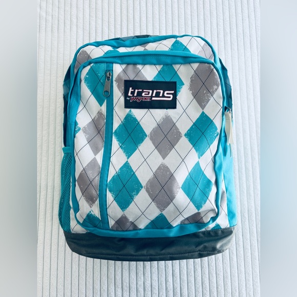 Jansport | Bags | Trans By Jansport 7 Supermax Backpack Aqua Blue White ...